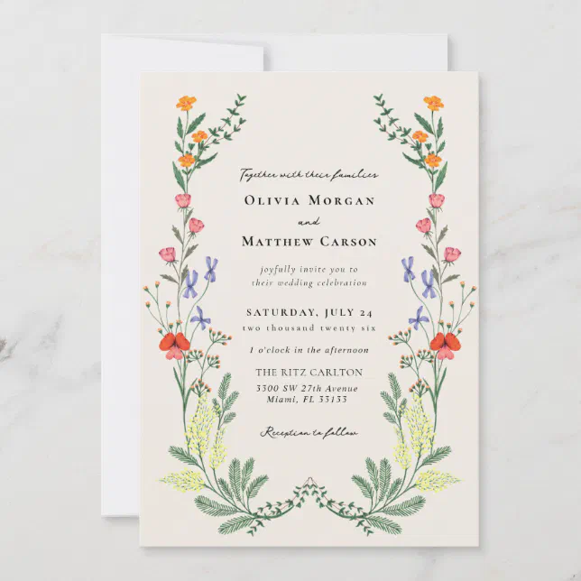 Secret Garden Wedding Invitation | Zazzle