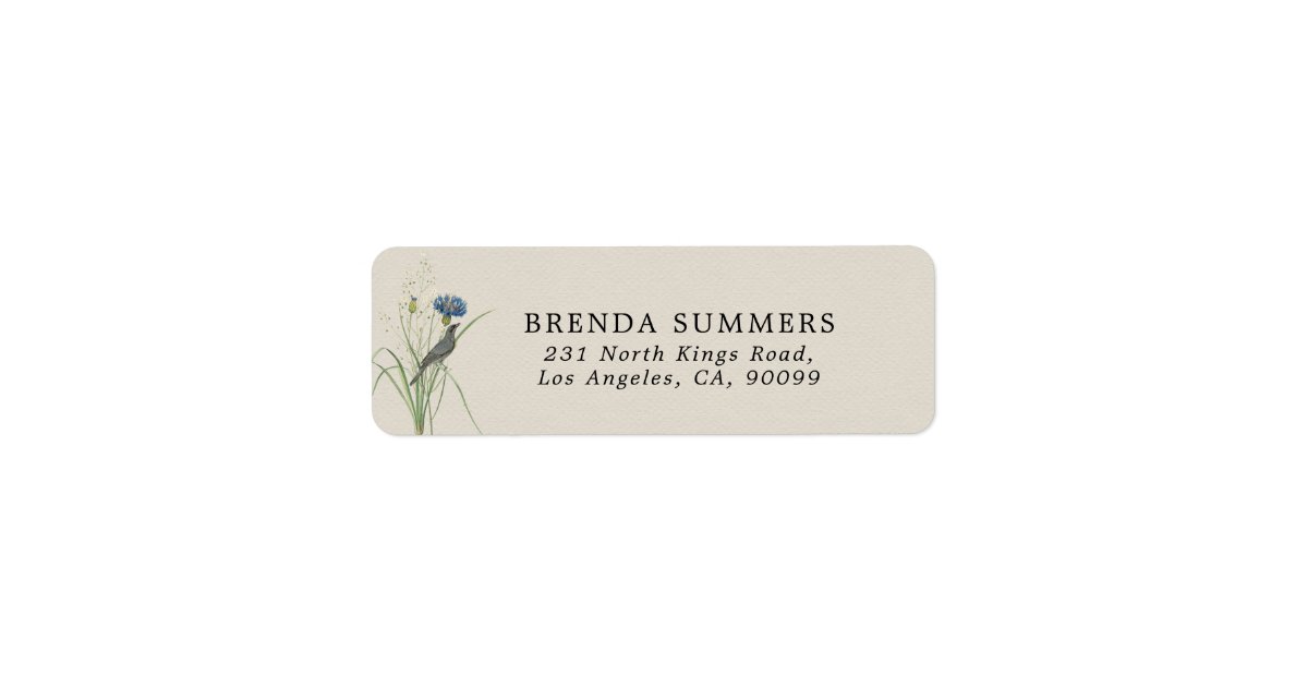 Secret Garden WildFlowers Table Number Label | Zazzle