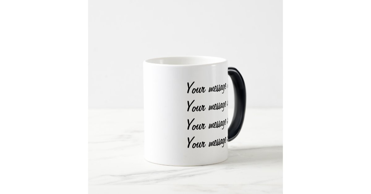 Secret Message morphing mug template | Zazzle