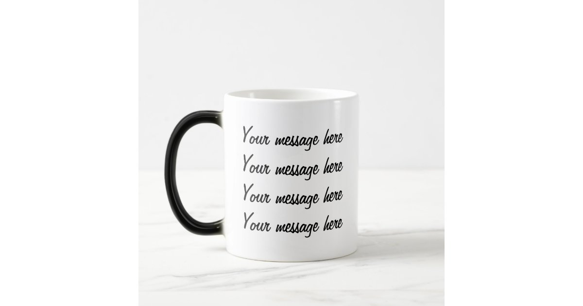 Secret Message morphing mug template | Zazzle
