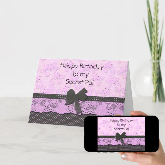 Secret Pal birthday Card | Zazzle