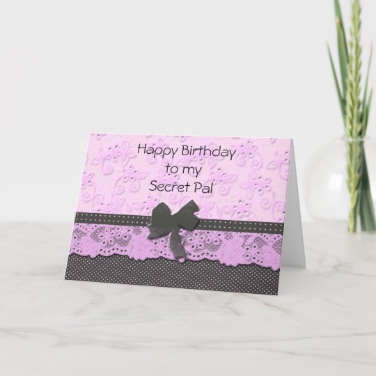 Secret Pal birthday Card | Zazzle.com