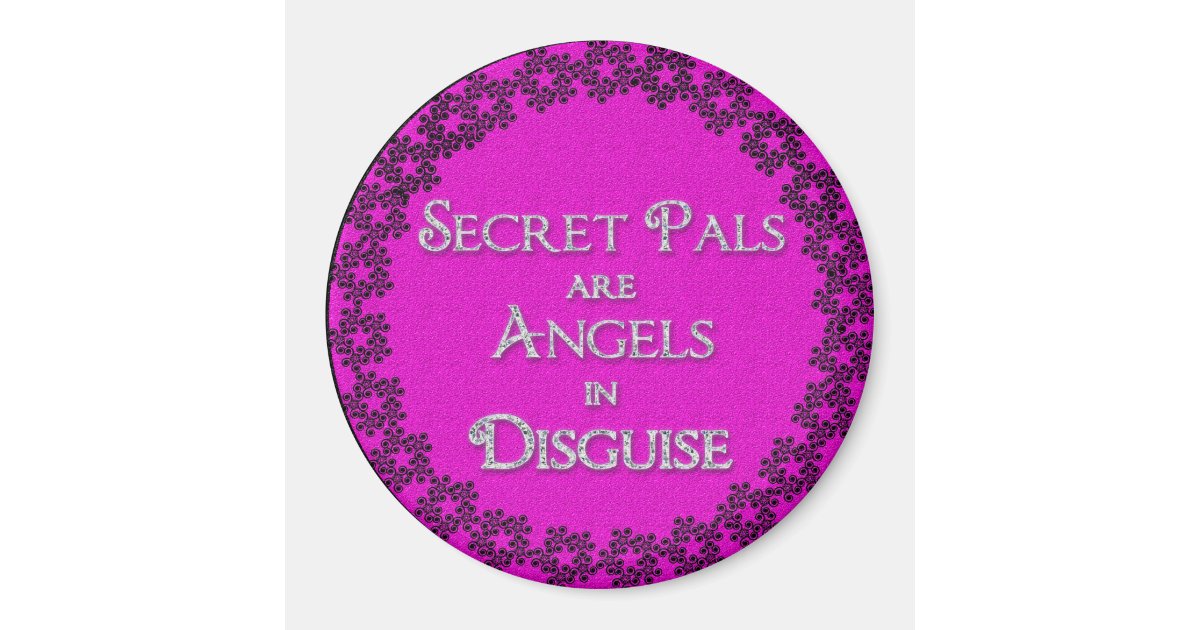 Secret Pal Magnet - Round | Zazzle