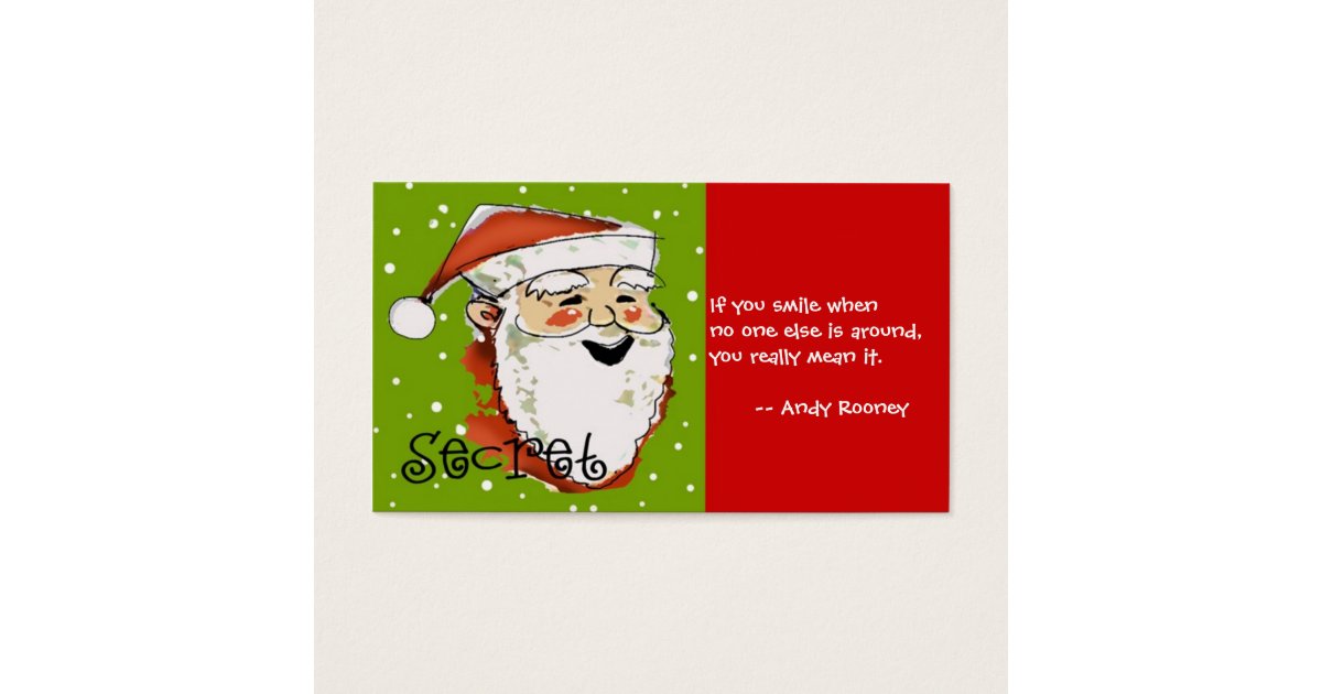 Secret Santa Card | Zazzle