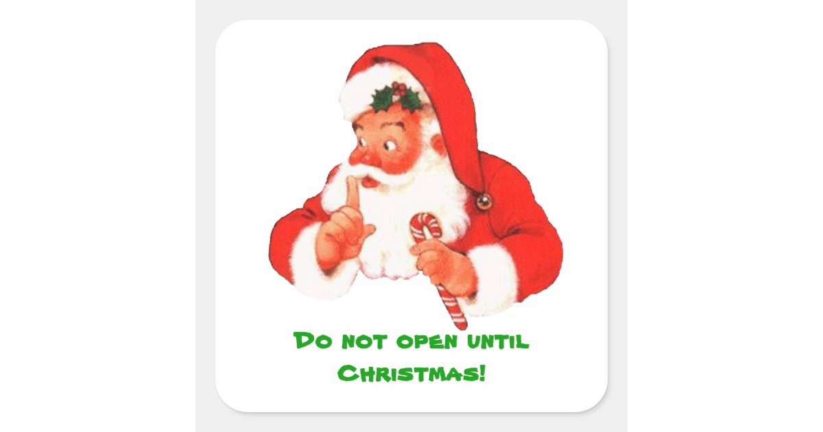 Secret Santa Christmas Sticker | Zazzle