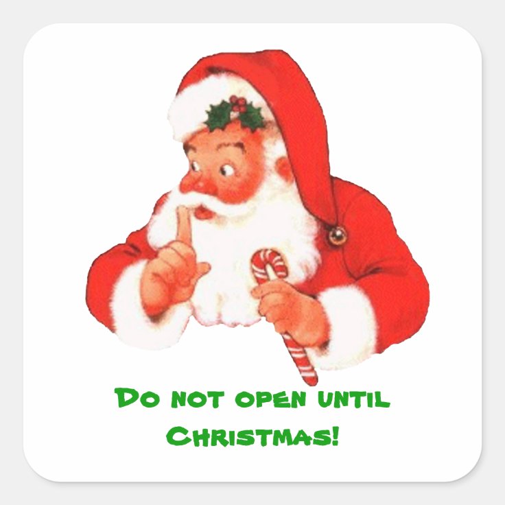 Secret Santa Christmas Sticker | Zazzle