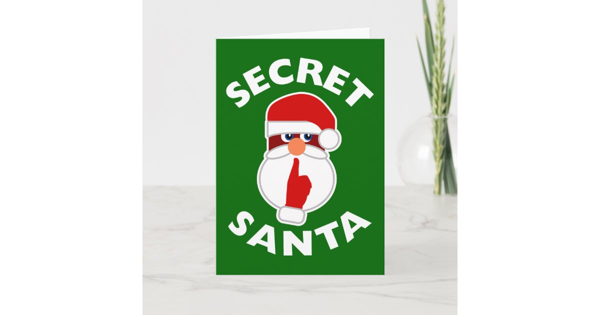 Secret Santa Holiday Card | Zazzle