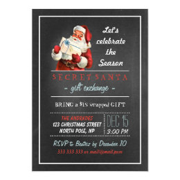Secret Santa Invitations, Secret Santa Invites