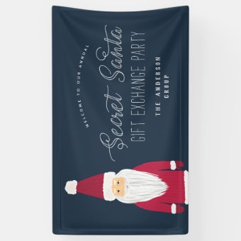 Secret Santa Holiday Party Welcome Sign | Zazzle