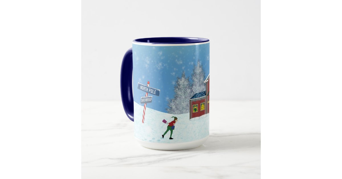 Secret Santa North Pole Mug | Zazzle