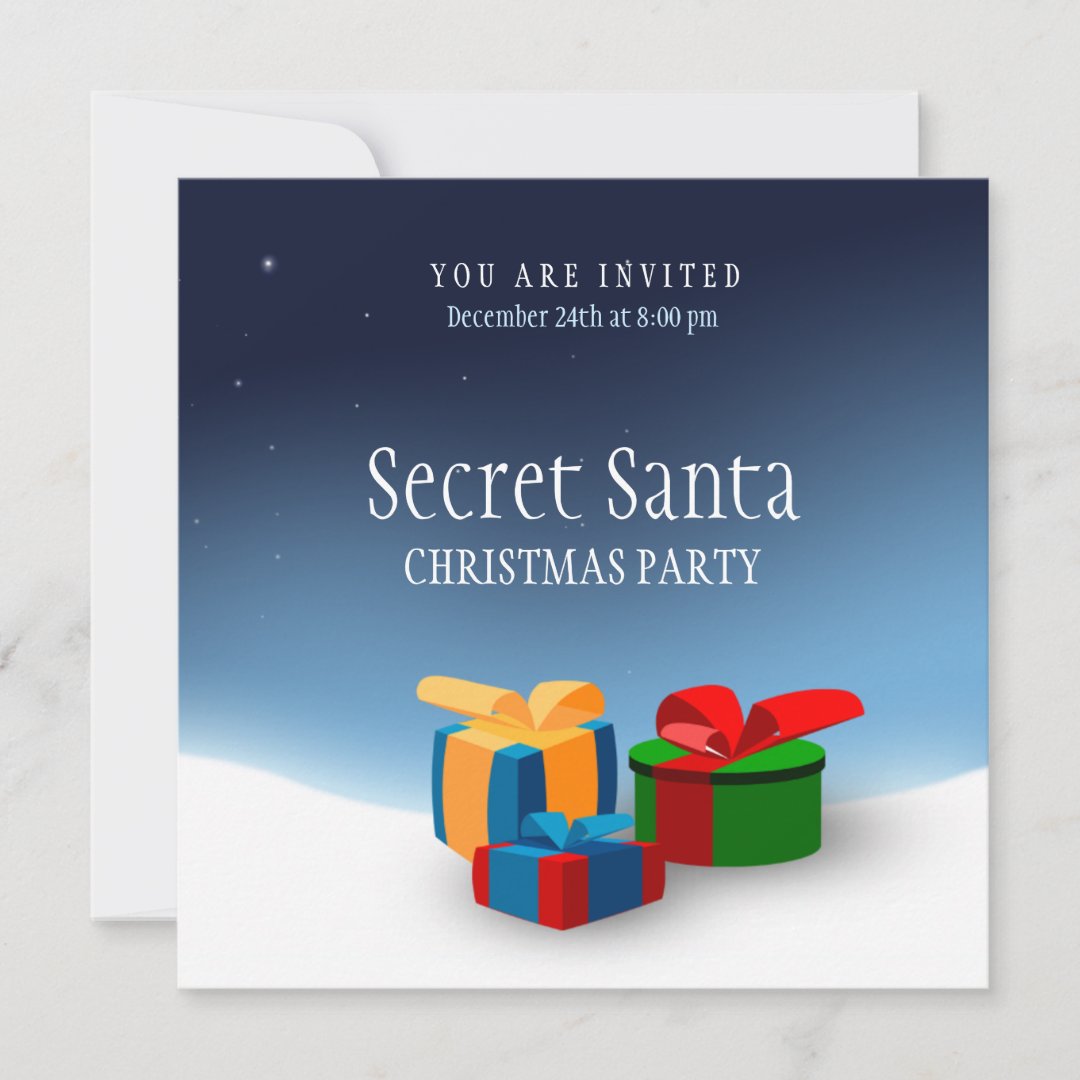 Secret Santa Party invitation | Zazzle