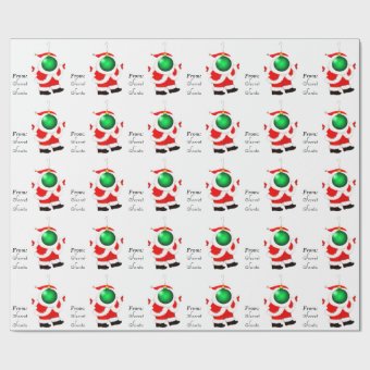 Secret Santa Wrapping Paper | Zazzle