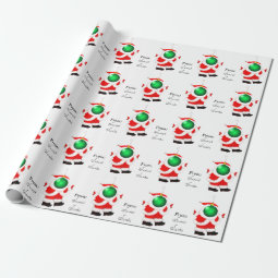 Secret Santa Wrapping Paper | Zazzle