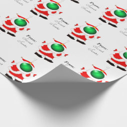 Secret Santa Wrapping Paper | Zazzle