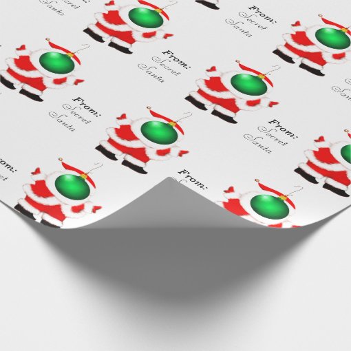 Secret Santa Wrapping Paper | Zazzle