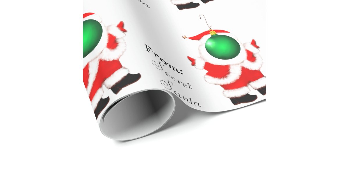 Secret Santa Wrapping Paper | Zazzle
