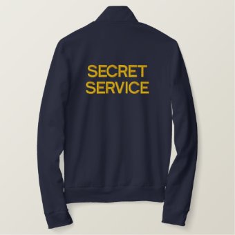 Secret Service Embroidered Jacket | Zazzle