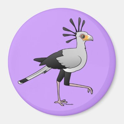Cute Secretary Bird by Birdorable