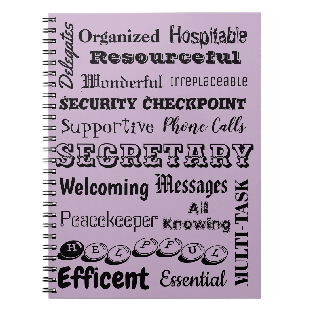 Secretary Notebook | Zazzle