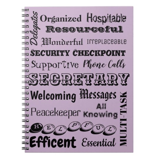 Secretary Notebook | Zazzle.com