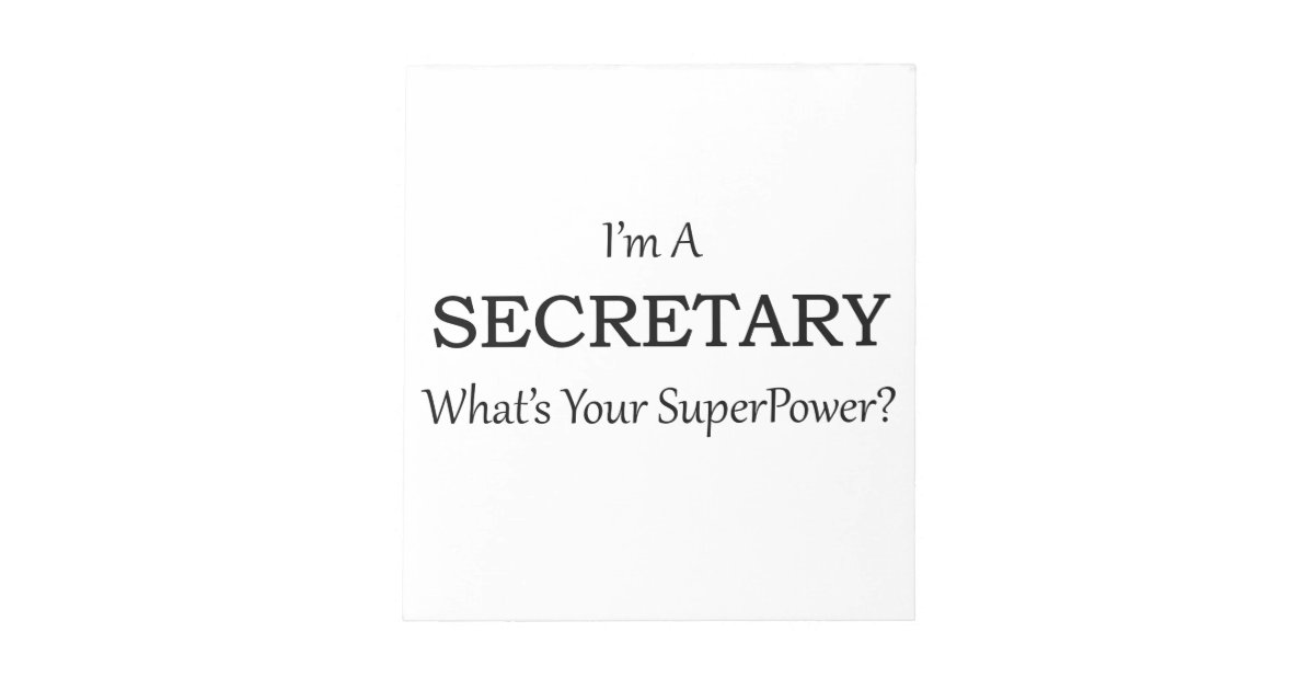 SECRETARY NOTEPAD | Zazzle