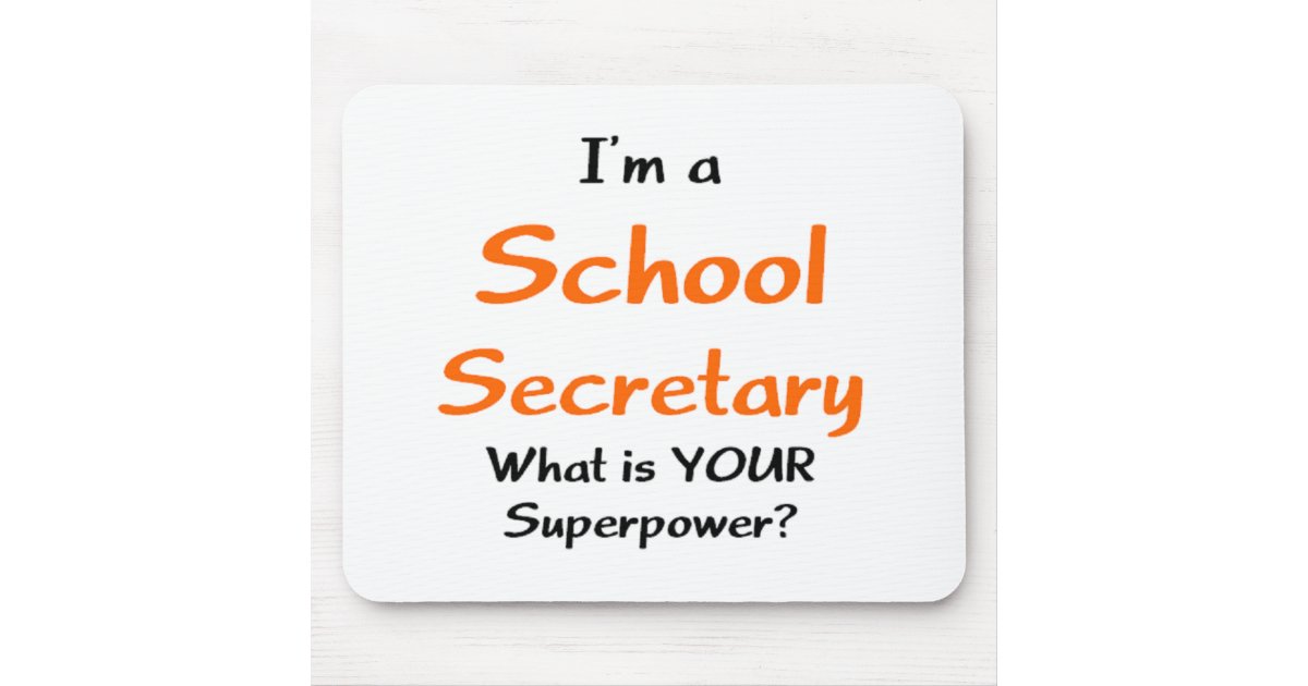 secretary school mouse pad | Zazzle