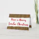 Secular Christmas with Message Inside Holiday Card | Zazzle