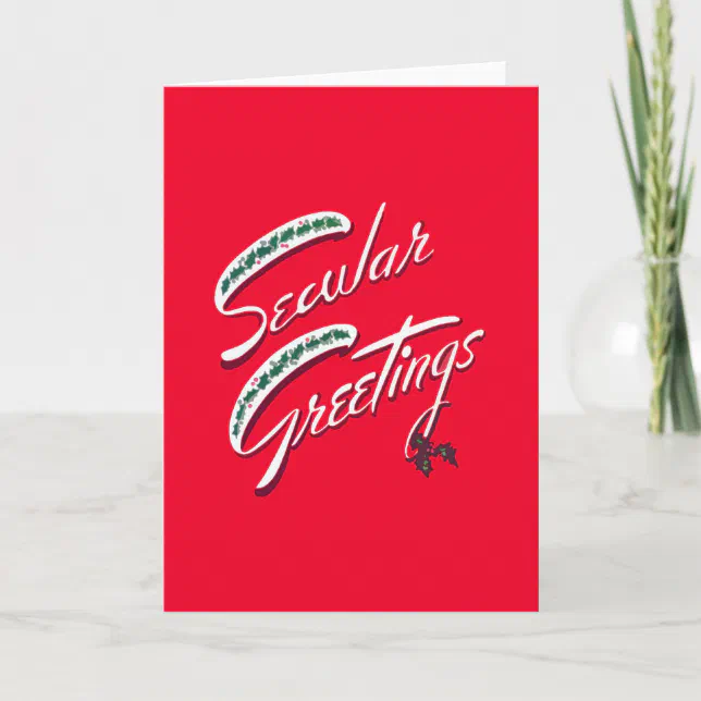 Secular Greetings Atheist Holiday Cards | Zazzle
