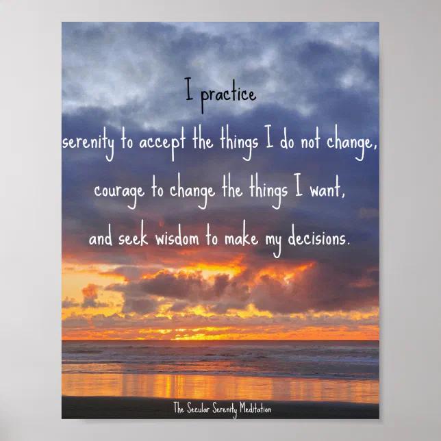 Secular Serenity Poster | Zazzle