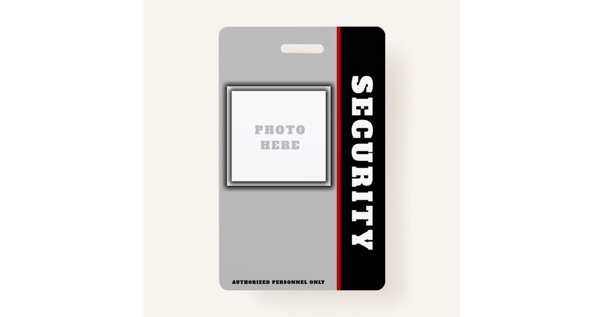 SECURITY BADGE | Zazzle