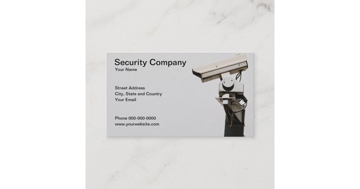 Security Business Card | Zazzle