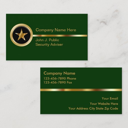 Security Business Cards | Zazzle