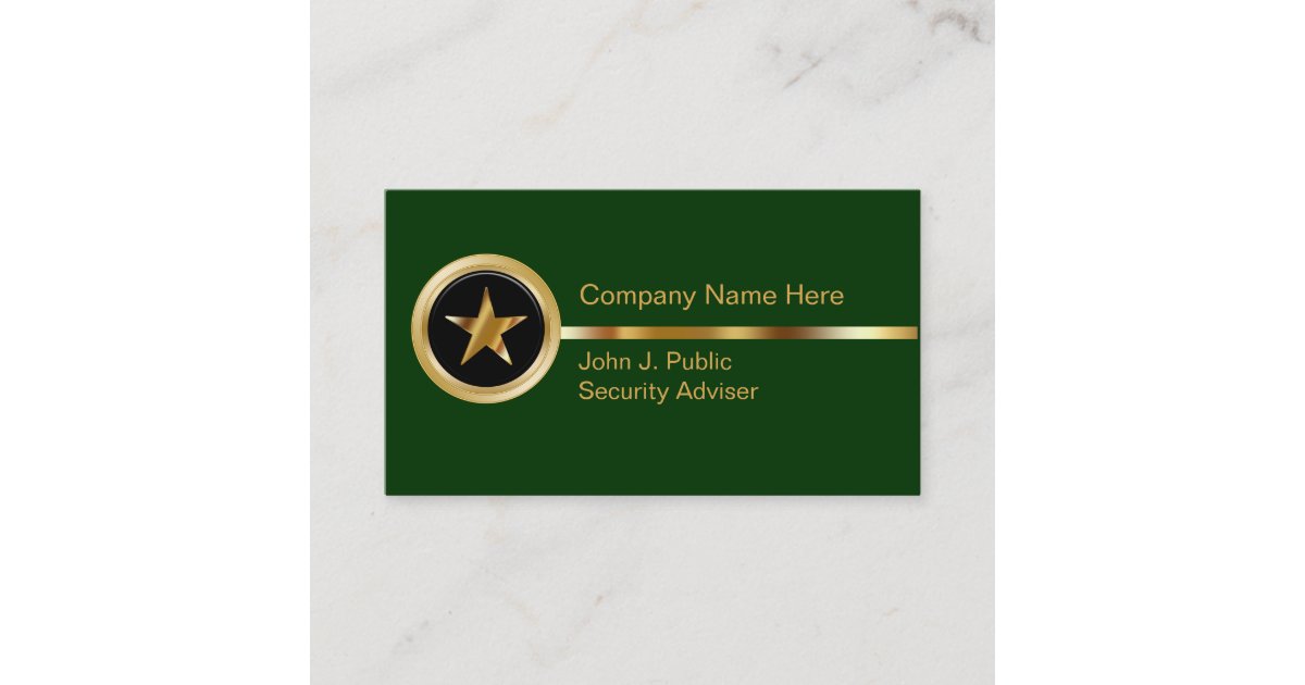 Security Business Cards | Zazzle