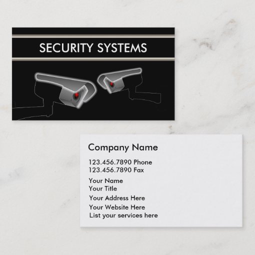 Security Business Cards | Zazzle