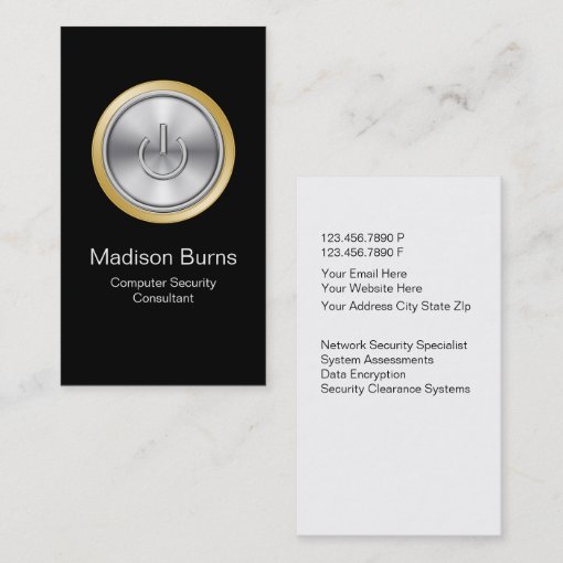 Security Business Cards | Zazzle