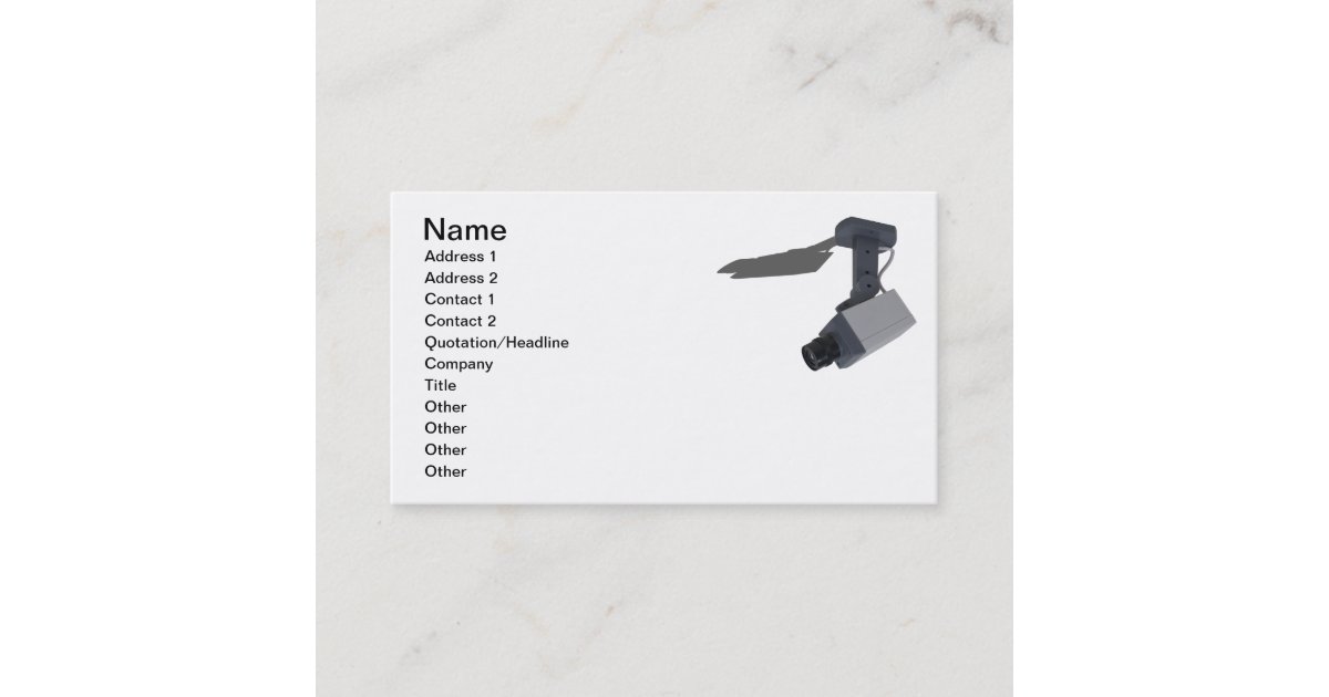 Security Camera Business Card | Zazzle