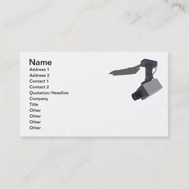 Security Camera Business Card | Zazzle
