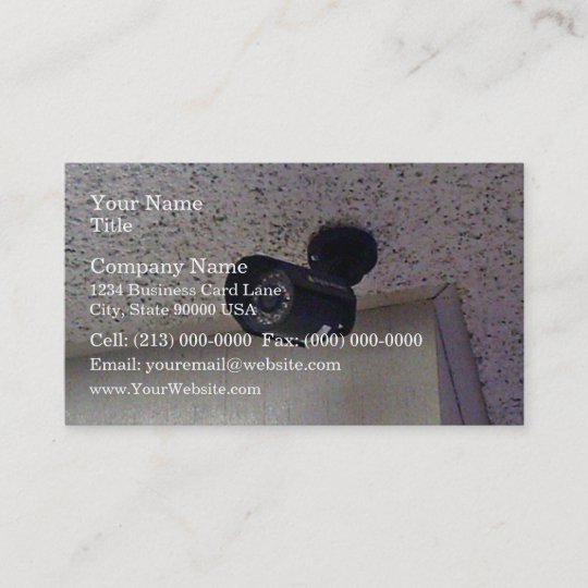 Security camera business card | Zazzle.com