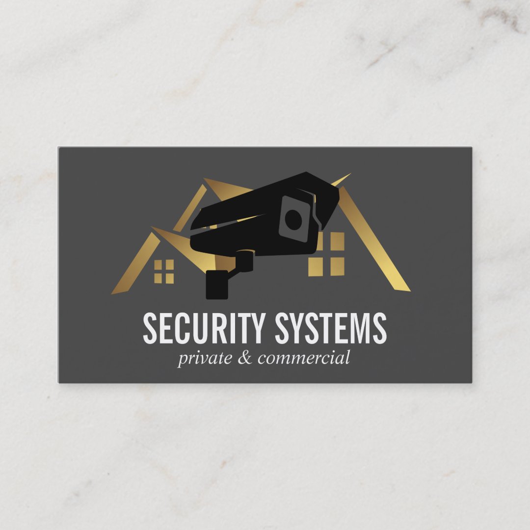 Security Camera | House Roof Business Card | Zazzle