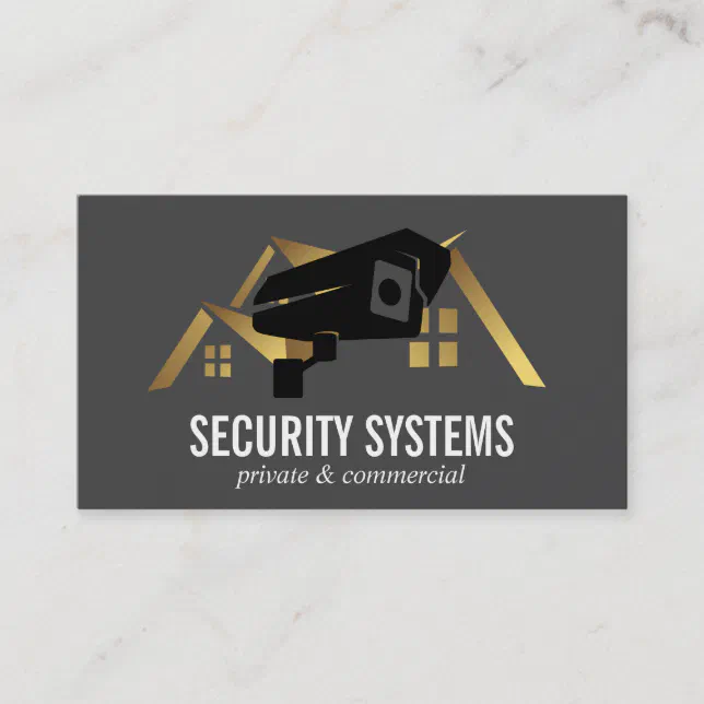 Security Camera | House Roof Business Card | Zazzle