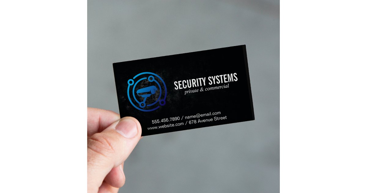 Security Camera | Lock Business Card | Zazzle