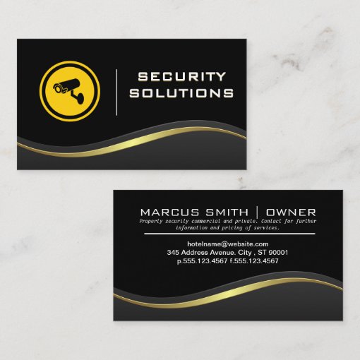 Security Camera Logo Business Card | Zazzle