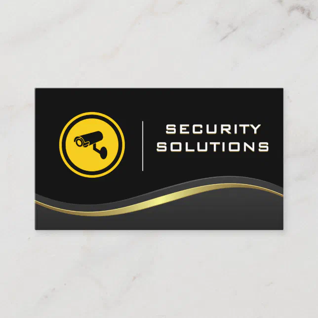 Security Camera Logo Business Card | Zazzle