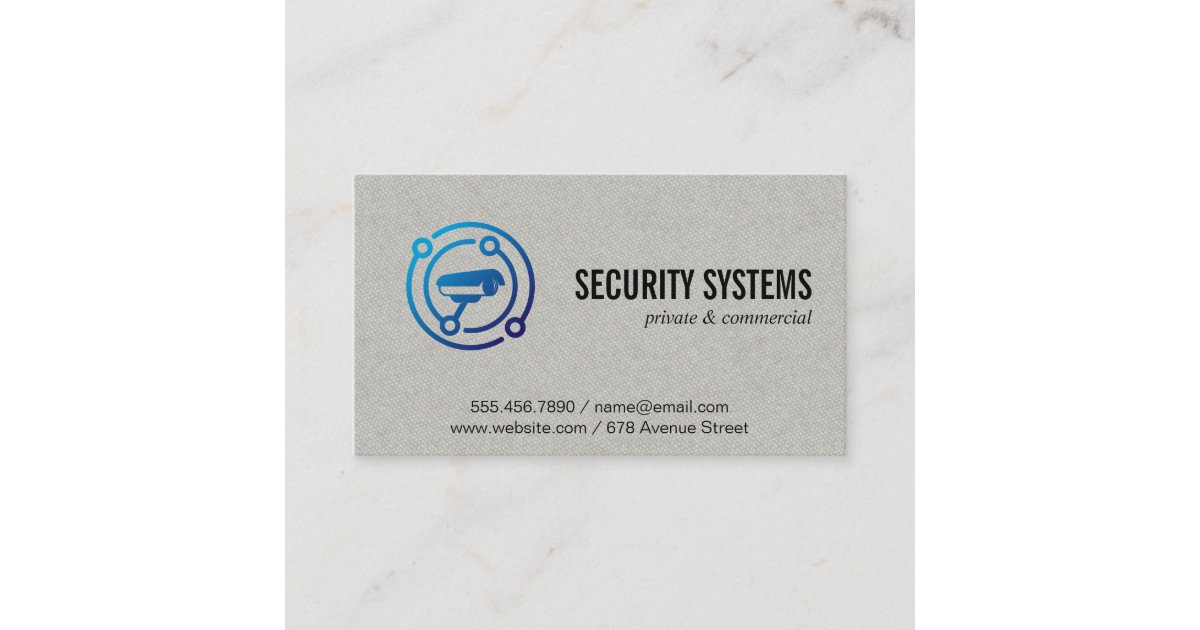 Security Camera Logo Business Card | Zazzle