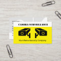 Security camera video surveillance company business card | Zazzle