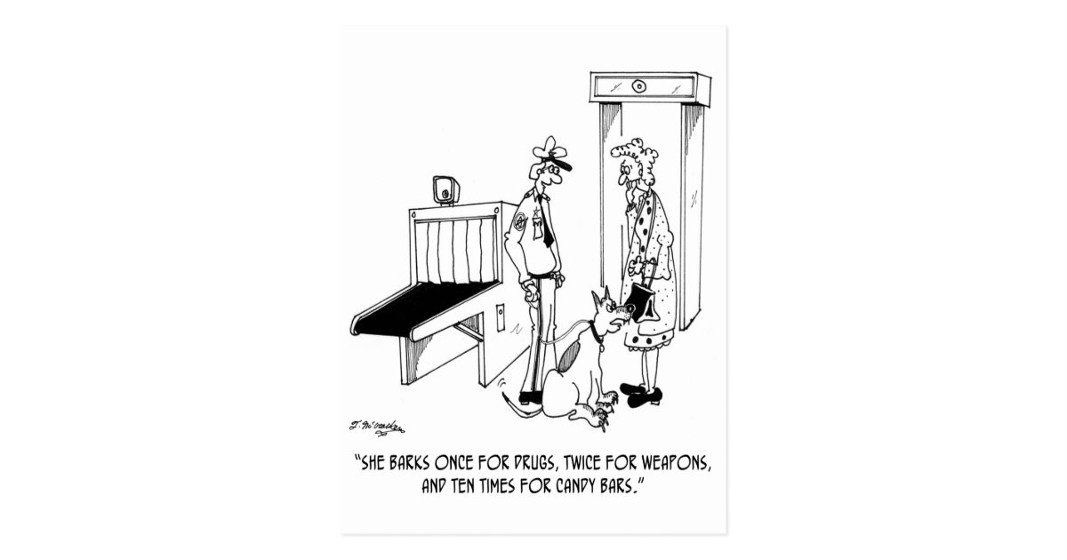 Security Cartoon 5589 Postcard | Zazzle.com