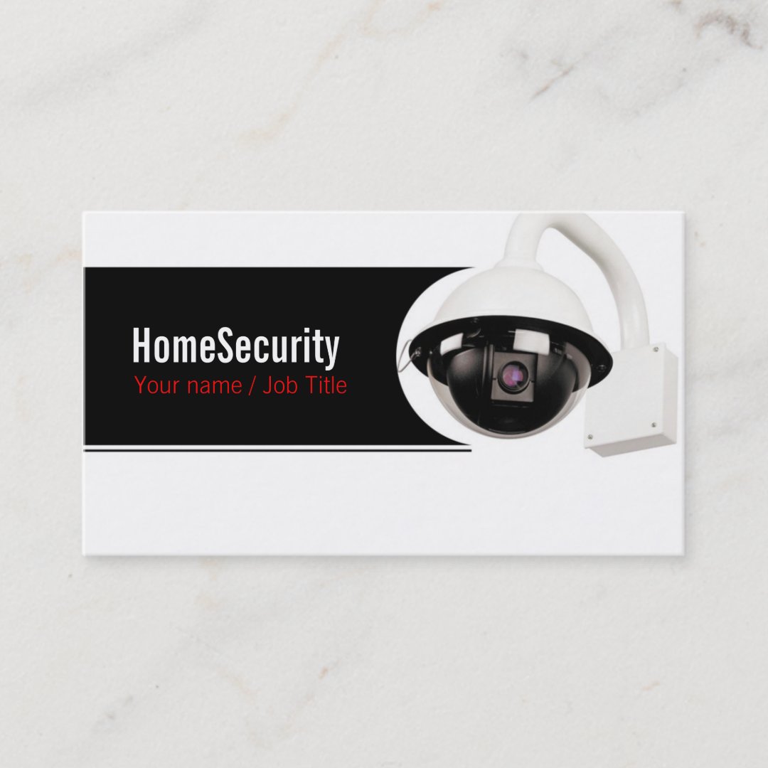 Security company business card | Zazzle