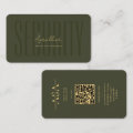 Security Engineer Cyber Army Green Modern Business Card | Zazzle