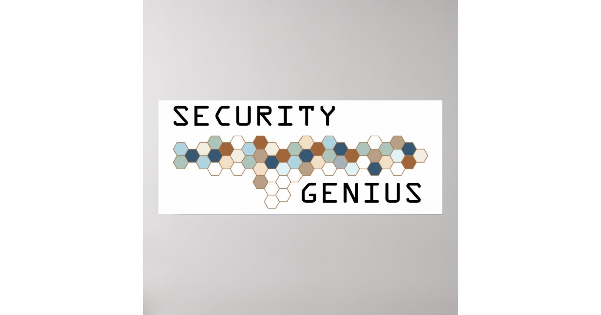 Security Genius Poster | Zazzle