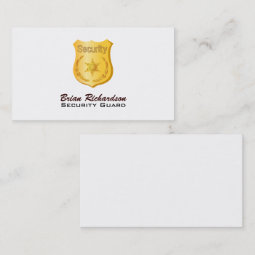 Security Guard Business Cards | Zazzle